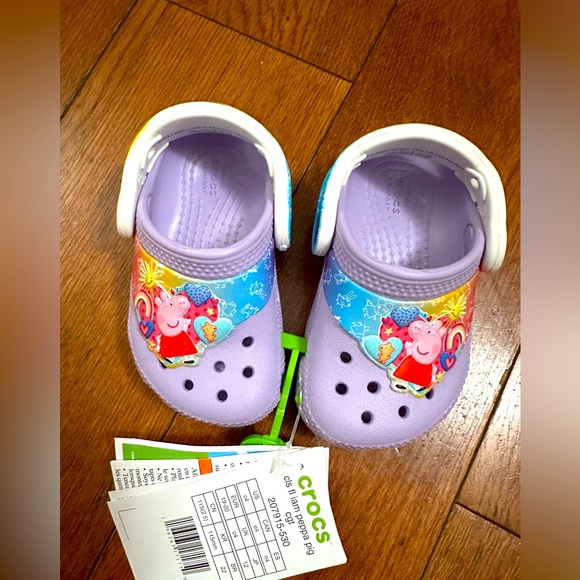 CROCS | Shoes | New Crocs Toddler Girl X Peppa Pig Classic Clogs Size ...